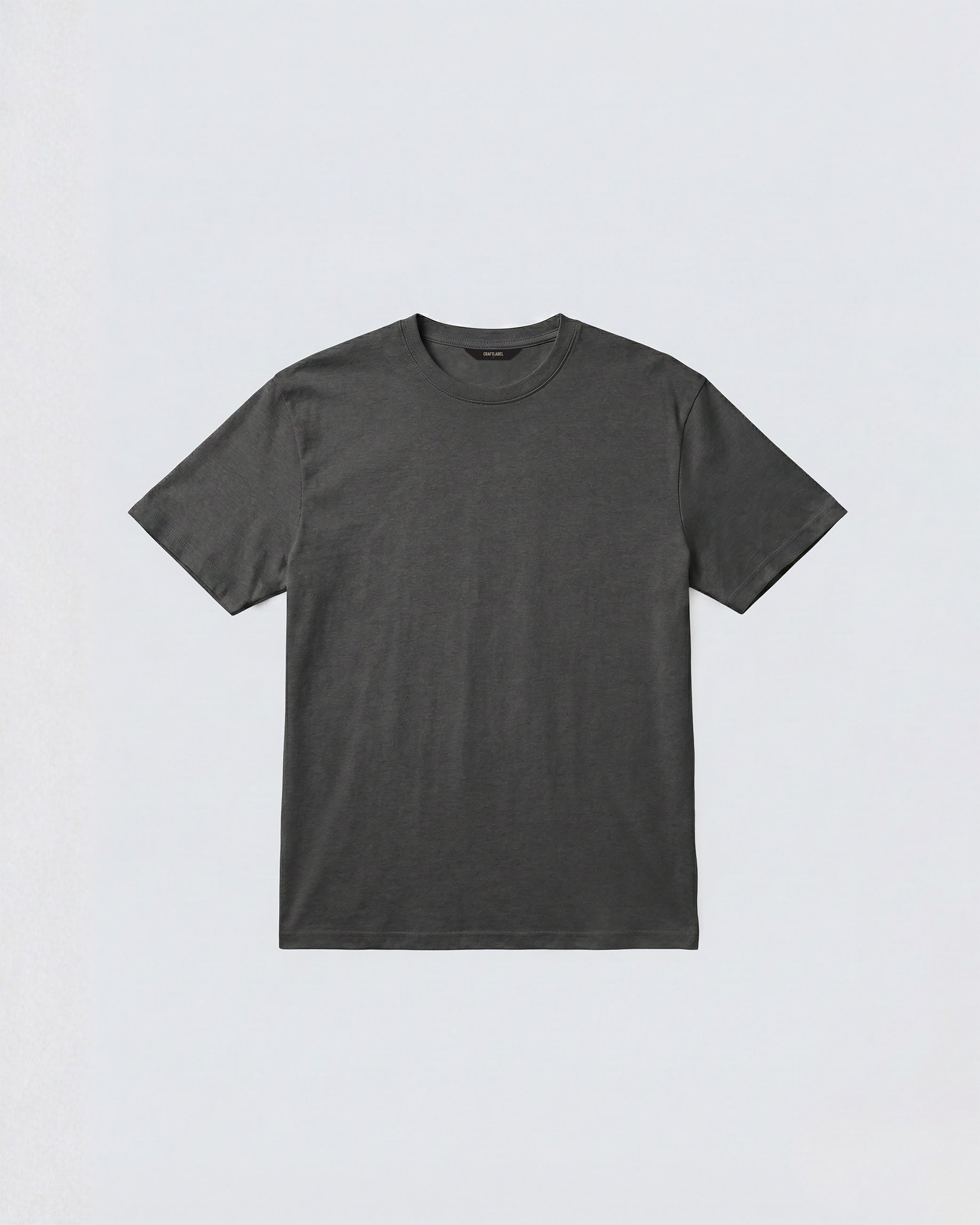 Bisiklet Yaka Fit Tişört — Göbek Gizleyen Kesim | Craftlabel